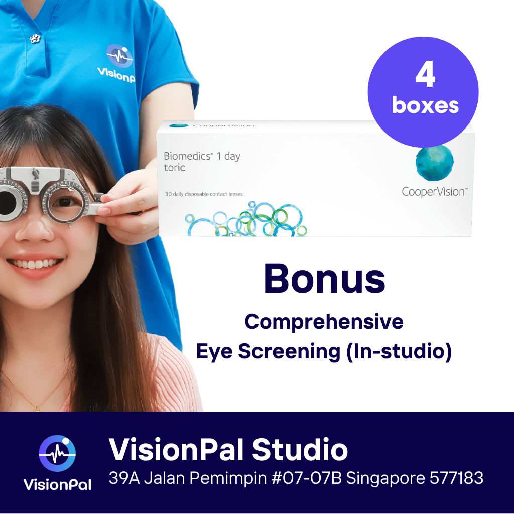 VisionPal - 4 boxes x CooperVision Biomedics 1 Day Extra Toric Contact ...