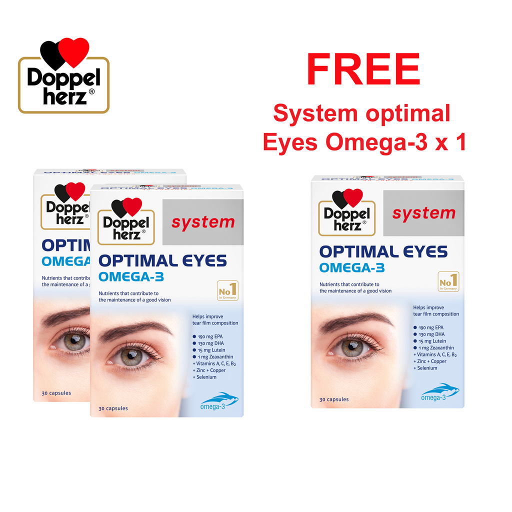 Doppelherz - Optimal Eyes Omega-3 x 2 + FREE Optimal Eyes Omega-3 x 1 ...