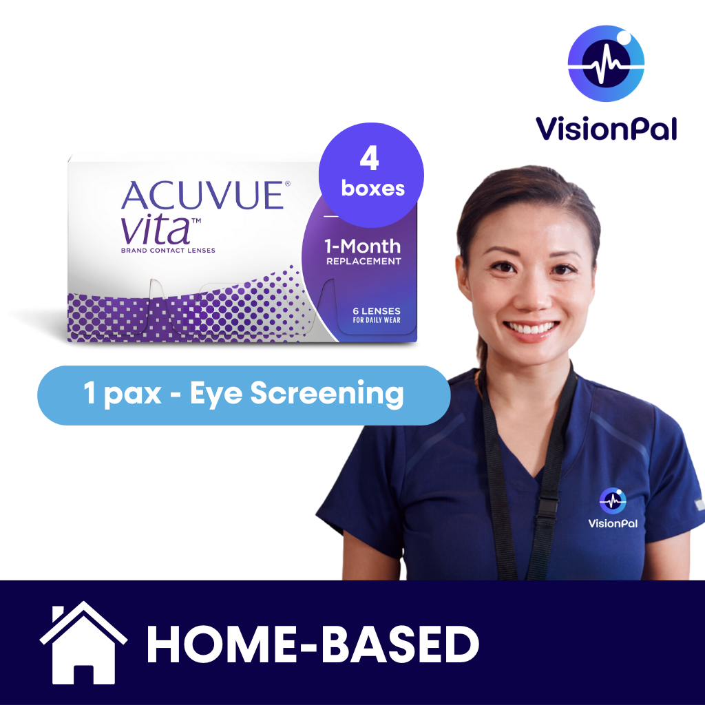 VisionPal - 4 boxes x Acuvue Vita Contact Lens + Free Home-Based Eye ...