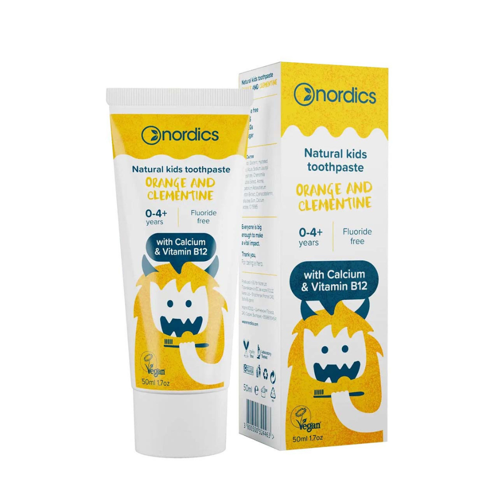 Nordics Natural Kids Toothpaste Orange & Clementine 50ml | Doctor ...