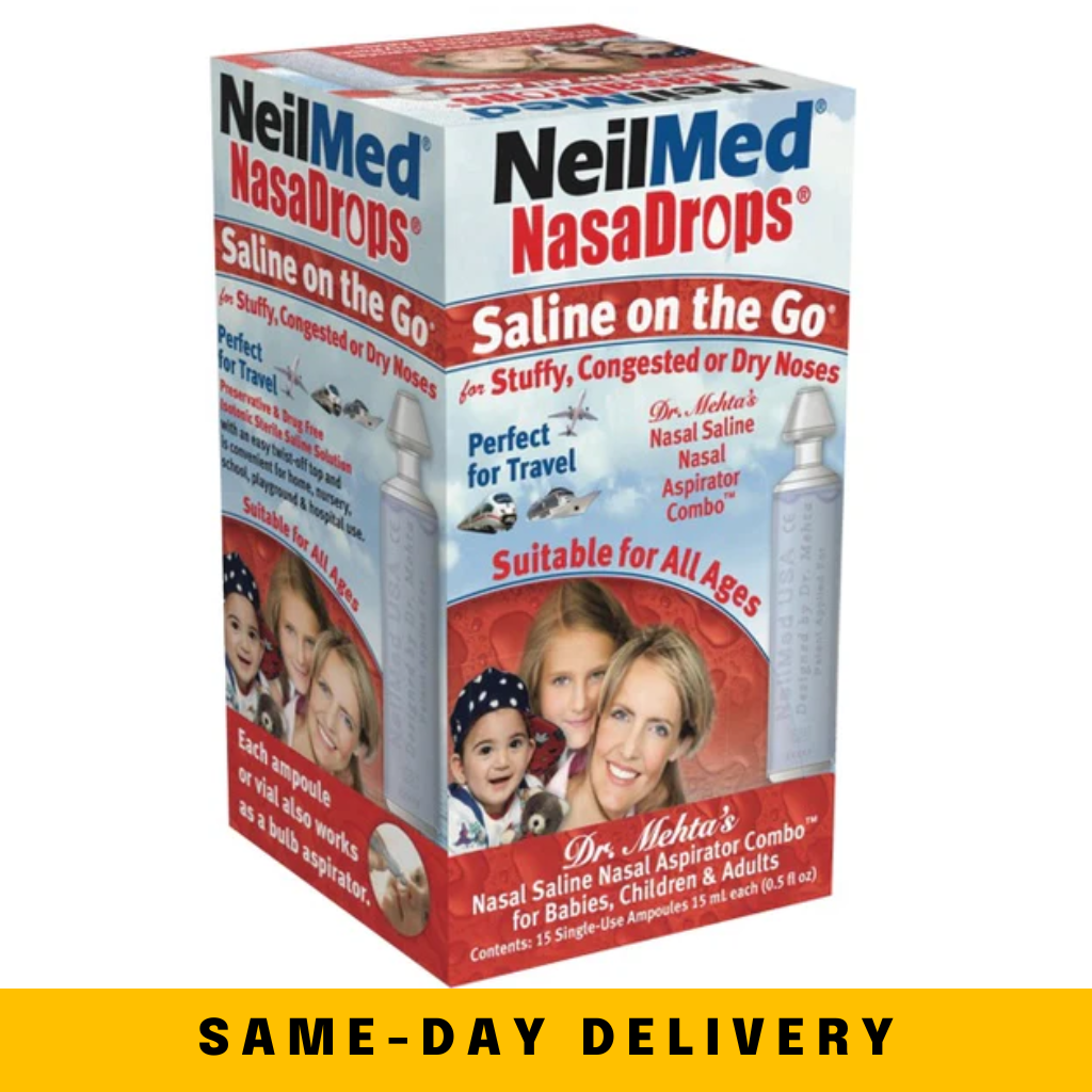 NEILMED NasaDrops Saline,15mL Ampoules, 15s | Doctor Anywhere Marketplace
